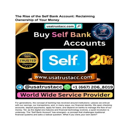 Your Guide to the Best 11 Self Bank Account Options Available.pdf