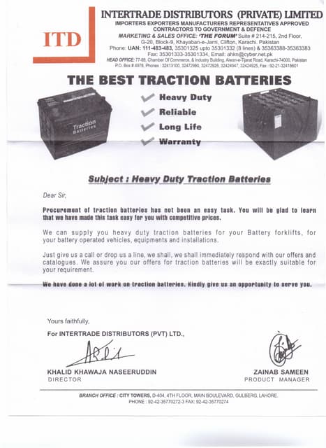 Traction Batteries | PDF