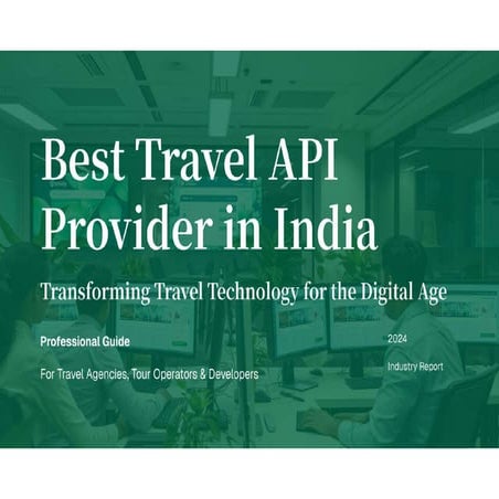 Top Indian Travel APIs Provider in 2025. | PDF