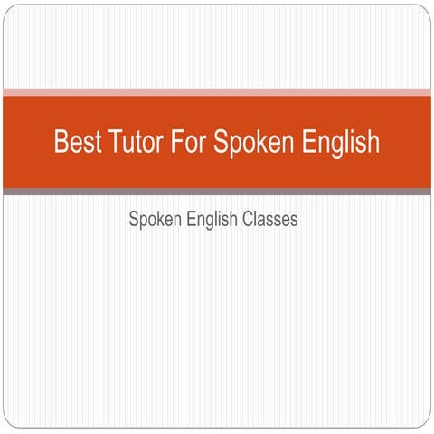 Best Tutor For Spoken English Spoken English classes in Jaipur are ...