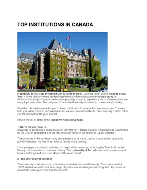10 best universities in the world | PDF | College Planning | College ...