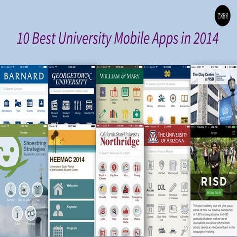 10 Best University Mobile Apps in 2014 | PDF
