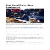 Best Unreal Engine Game Development.