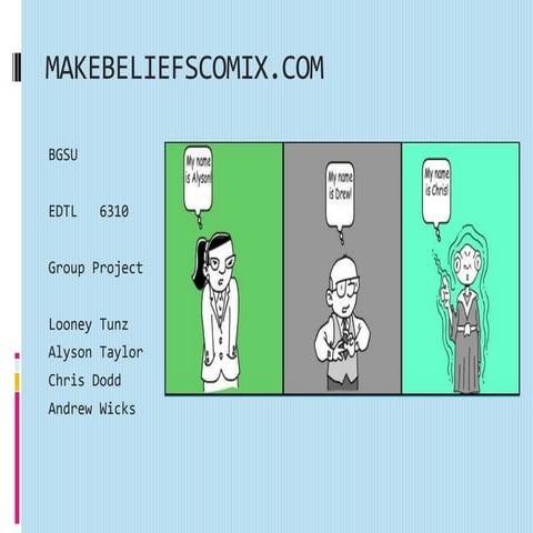 Make Belief Comix for Narrative Writing | PPTX