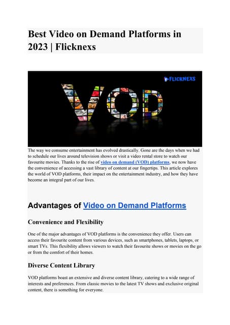 The Changing World of Entertainment | PPT
