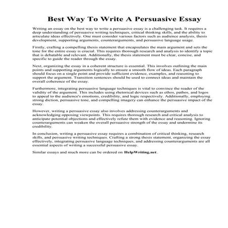 Best Way To Write A Persuasive Essay.pdf