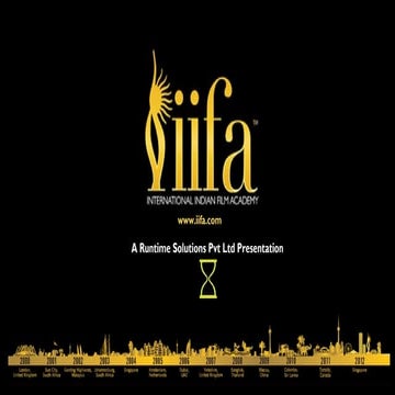 iifa.com - Web Portal of the Year - Entry by Runtime Solutions | PPT