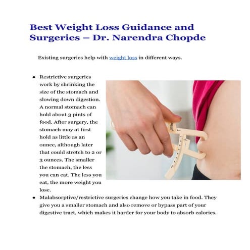 Best Weight Loss Guidance And Surgeries Dr Pdf