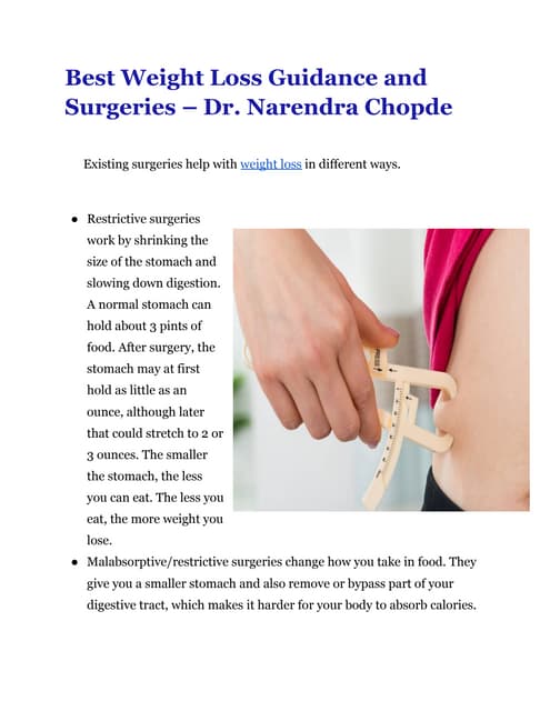 Best Weight Loss Guidance And Surgeries Dr Pdf