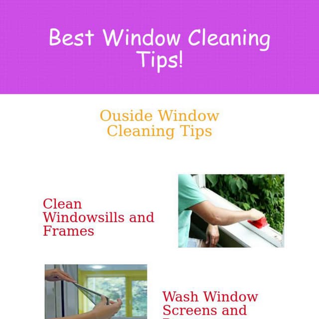 Best window cleaning tips | PDF