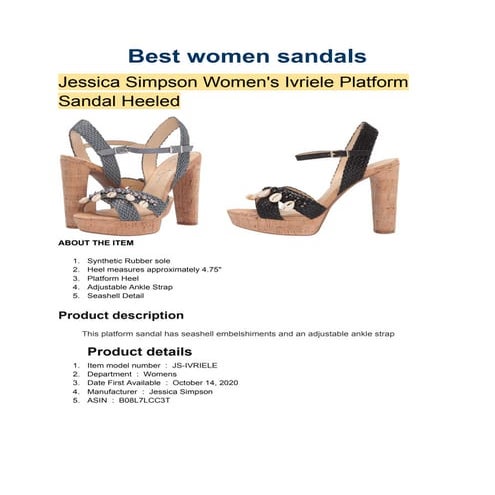 Best women sandals | PDF