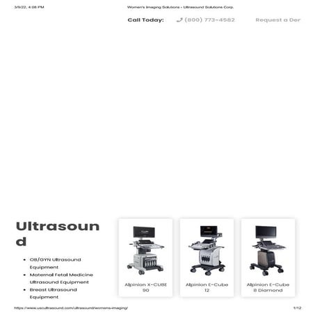 Best women’s imaging solutions from ultrasound solutions corp. | PDF
