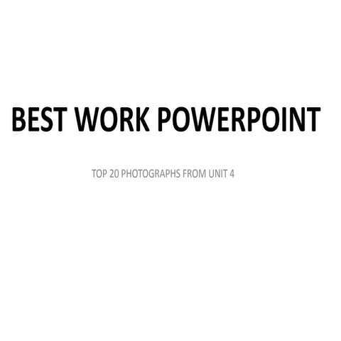 Best Work Powerpoint | PPTX