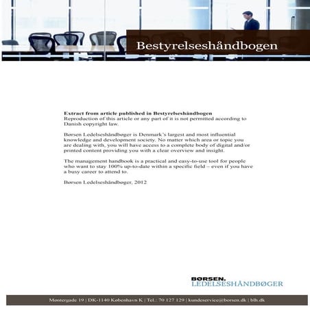 Board of directors guide | PDF | Executive Leadership & Management ...