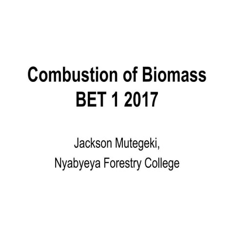 Biomass Direct Combustion Ppt
