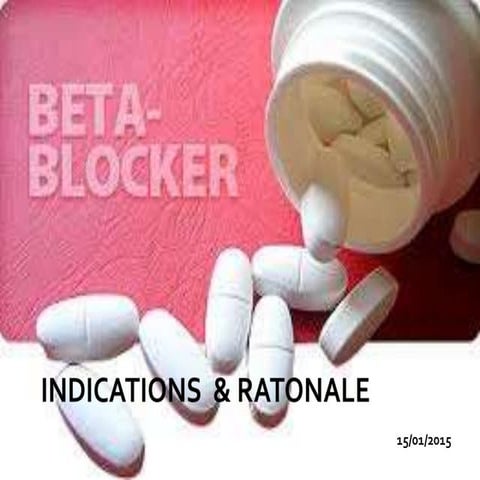 Beta blockers in cardiology | PPTX