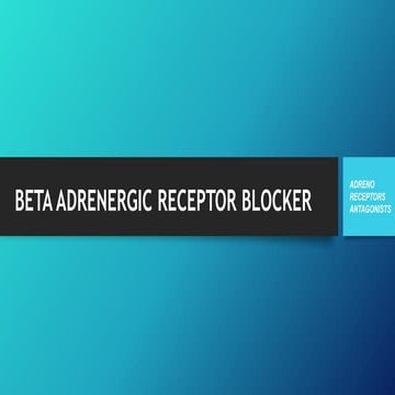 Beta blockers | PPTX | Endocrine and Metabolic Diseases | Diseases and ...