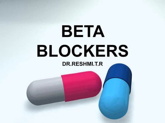 Beta blockers - pharmacology | PPTX