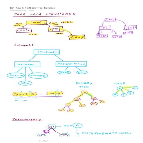 Tree traversal techniques | PDF