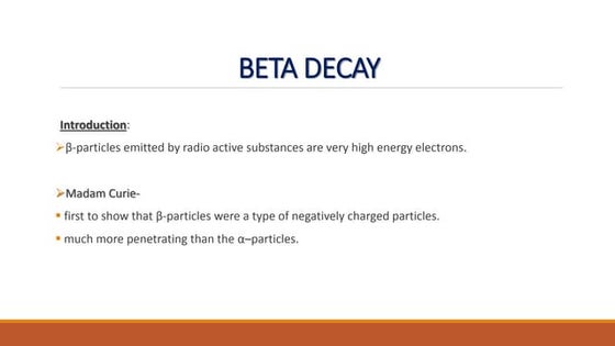 Radioactive decay | PPT