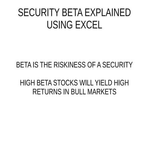 Beta Factor Analysis Pdf