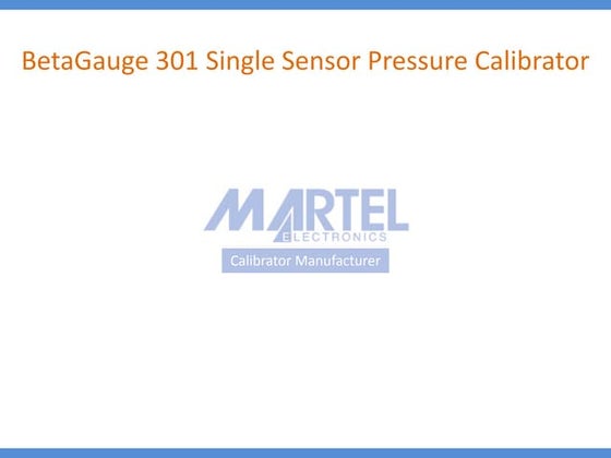 Pressure calibrator-beta gauge-330-300e | PPT