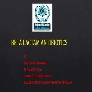 BETA LACTAM ANTIBIOTICS.pptx