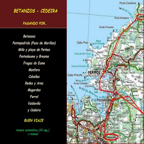 Betanzos Cedeira.ppsx Un bonito recorrido | PPSX