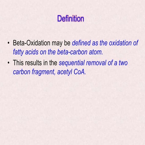 Beta oxidation210621.pptx | Chemistry | Science