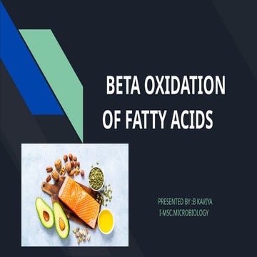 BETA( β) OXIDATION OF FATTY ACIDS.pptx