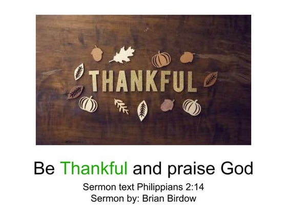 A Thankful Heart | PPT