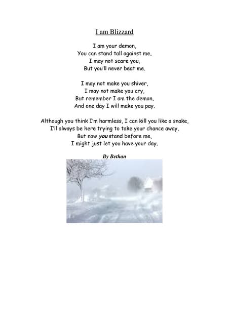 Callum's hurricane poem | PDF | Weather | Science
