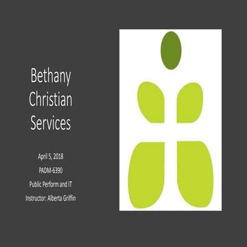 Bethany christian services final presentation | PPTX