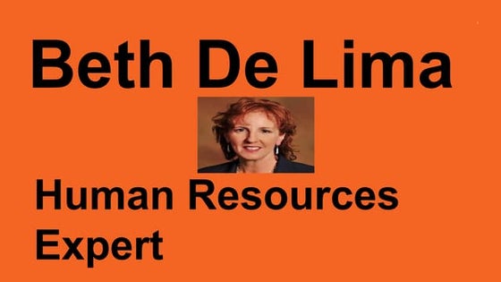 Beth De Lima | PPTX | Human Resources | Business