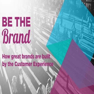 Be the Brand: How great brands are built by the customer experience | PDF