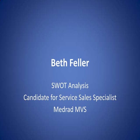 Beth fellerswot | PPTX
