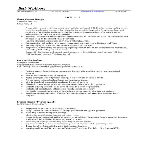 Joyce Resume 2015 | DOC