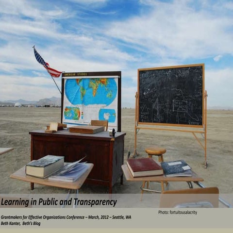 Transparency and Learning in Public | PPTX | Technology & Computing