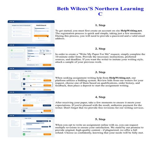 Beth WilcoxS Northern Learning C | PDF