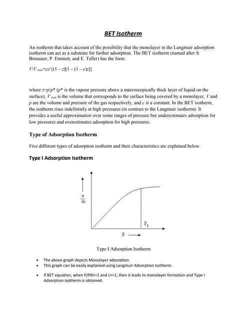 BET Theory Explained | PPT