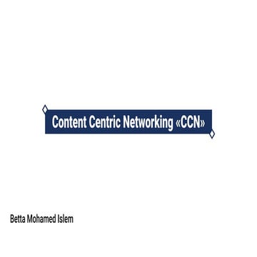 How Content Centric Networking Ccn Works Ppt