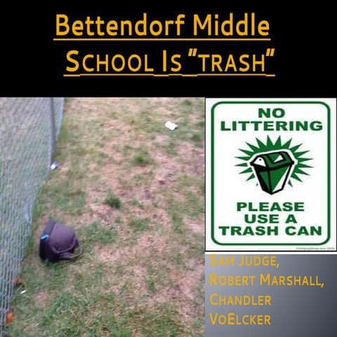 Bettendorf middle school is littering action plan | PDF | Environment ...