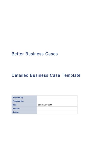 Business case template | PDF