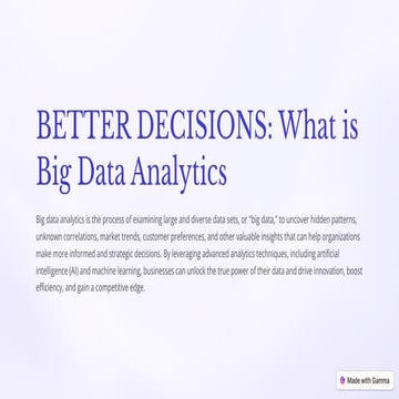 BETTER DECISIONS: What is Big Data Analytics.pdf