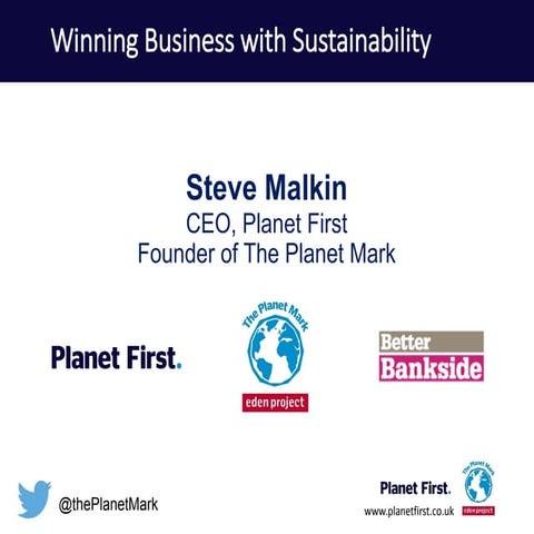 Winning Business with Sustainability at Better Bankside with Planet ...