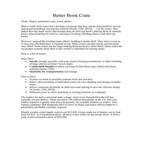 Better book crate | PDF