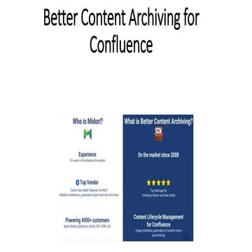 Better Content Archiving for Confluence | PPT