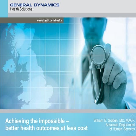 Better health outcomes at less cost - future nhs stage, 4pm, 2 ...