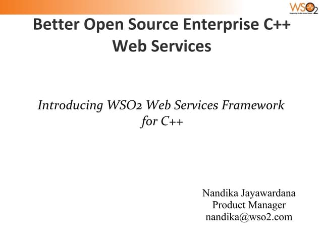 Better Open Source Enterprise C++ Web Services | PDF Better Open Source Enterprise C++ Web Services | PDF