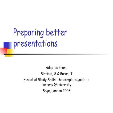 Better presentations | PPT